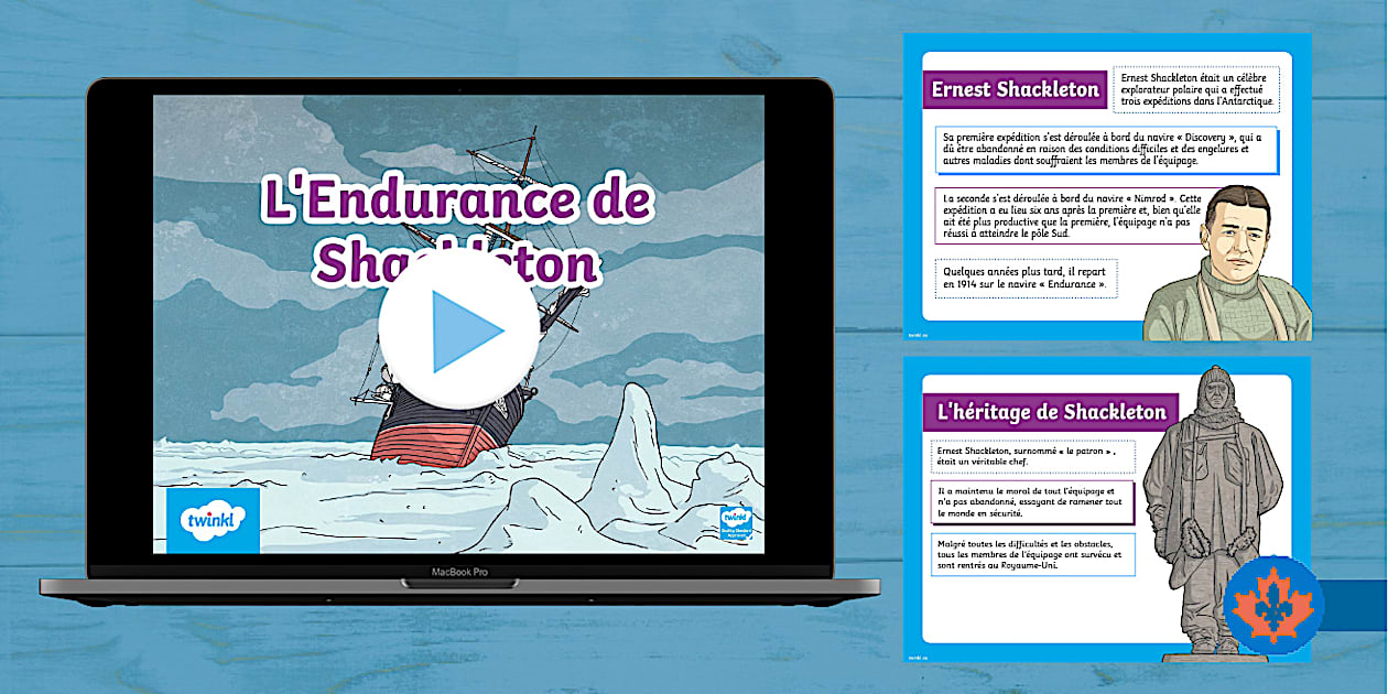 Shackleton's Endurance PowerPoint French - Twinkl