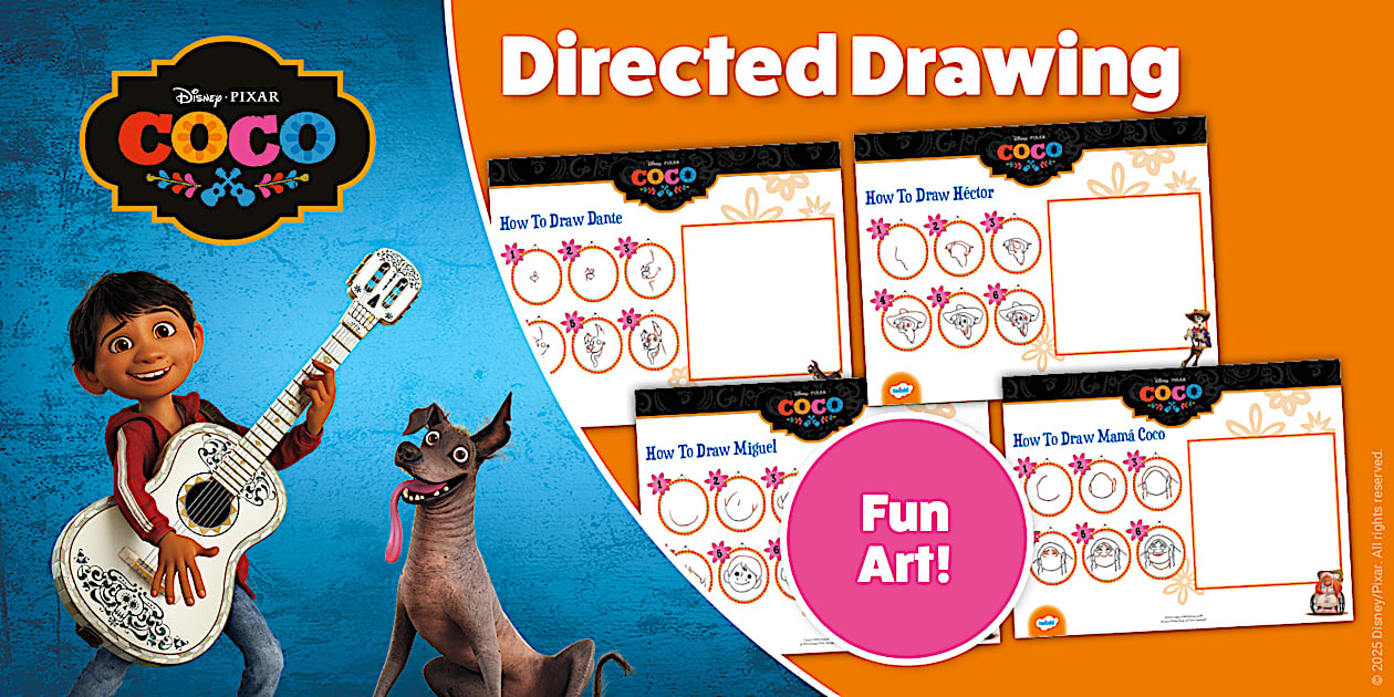 Coco: How To Draw Characters Activity