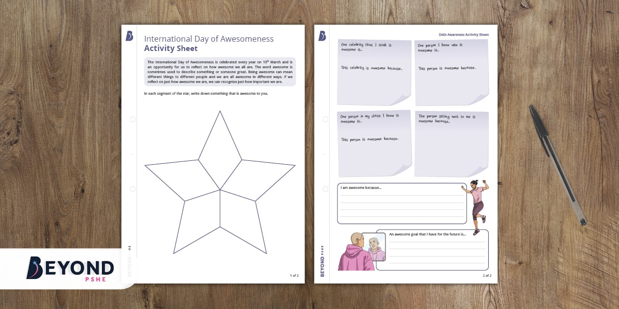 International Day of Awesomeness Activity Sheet - Twinkl