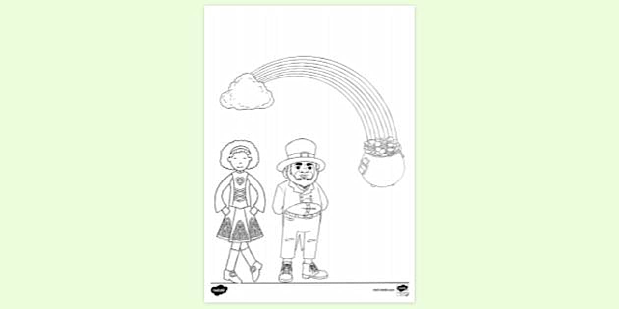 Printable Irish Colouring Page | Colouring Sheets