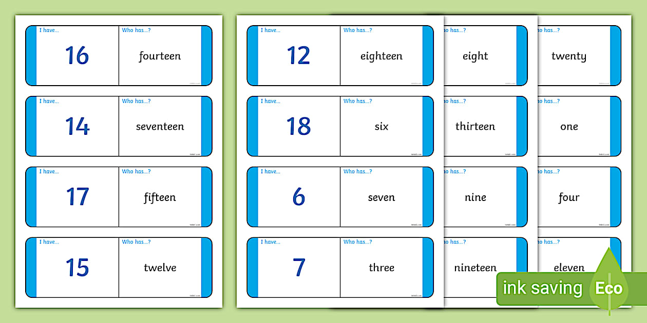 Number Words and Numerals Loop Cards (teacher made) - Twinkl