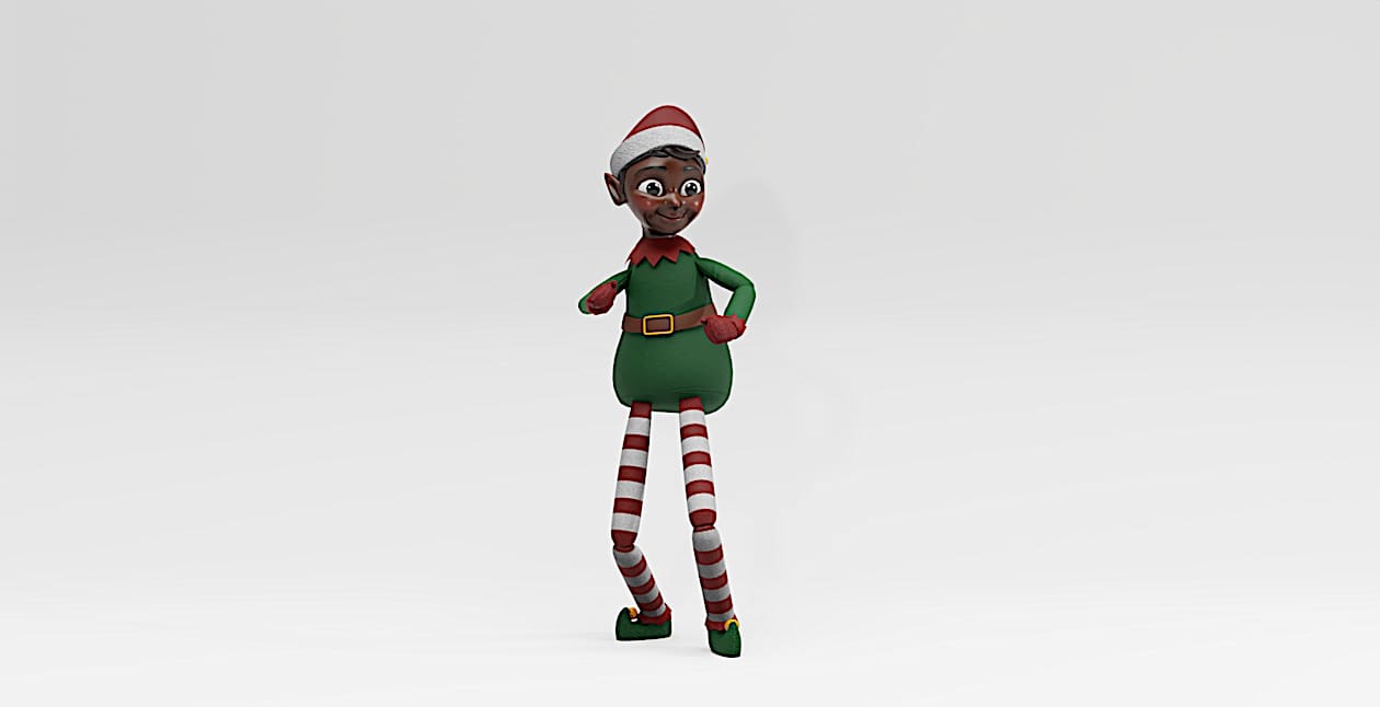 3D Model: Events - Standing Elf (professor feito) - Twinkl