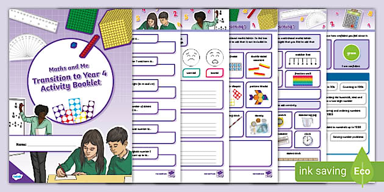 👉 Maths and Me Transition to Year 4 Activity Booklet