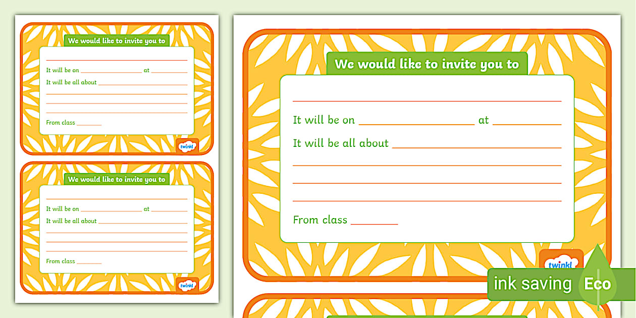 Assembly Invite (teacher made) - Twinkl