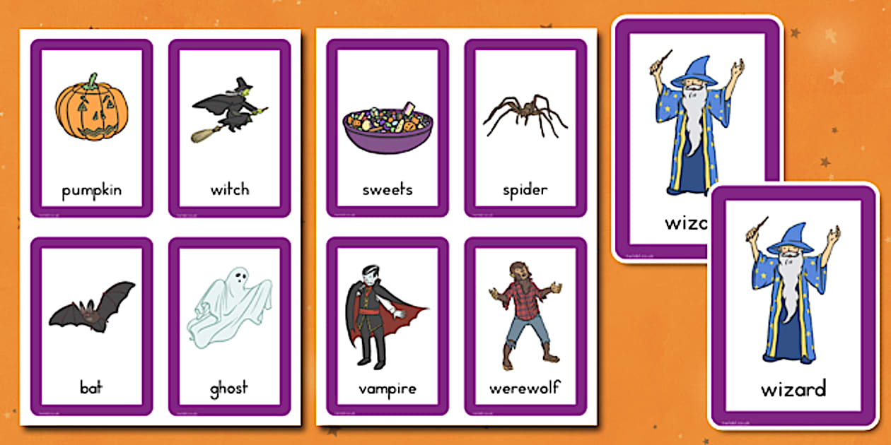 Halloween Pairs Matching Game - ESL Halloween Resources