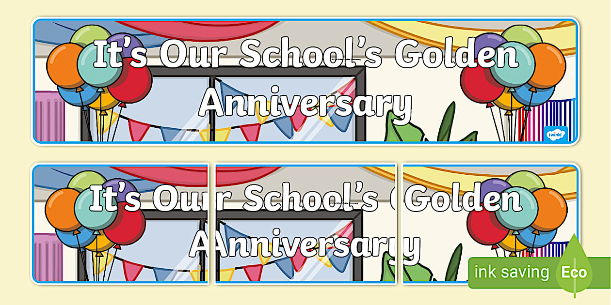 School Anniversary Banner Pack (teacher made) - Twinkl