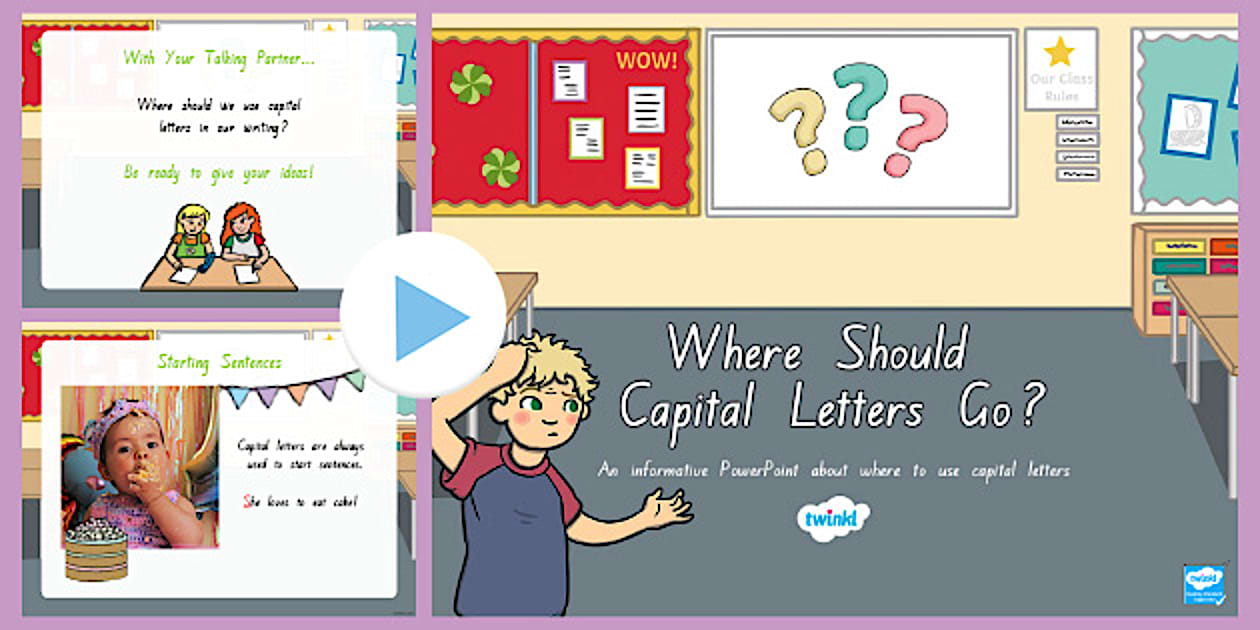 Where Should Capital Letters Go? PowerPoint (teacher made)