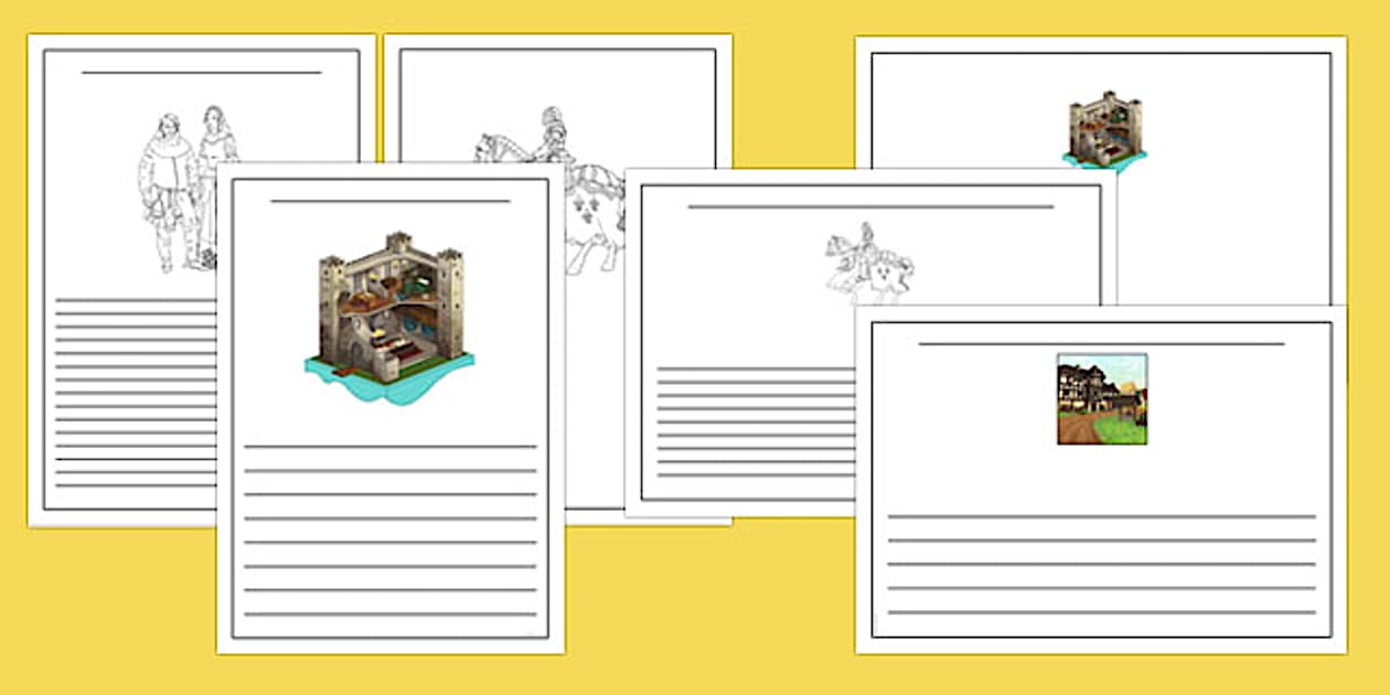 Middle Ages Writing Frames (Hecho por educadores) - Twinkl