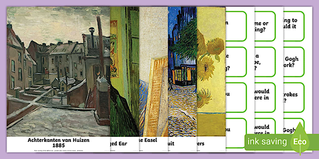 Vincent van Gogh Art Lesson KS2 Photopack & Prompt Questions