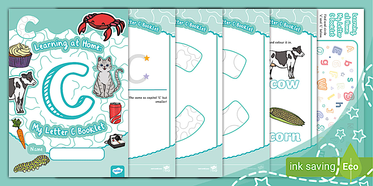 Learning at Home: My Letter 'C' Activity Booklet