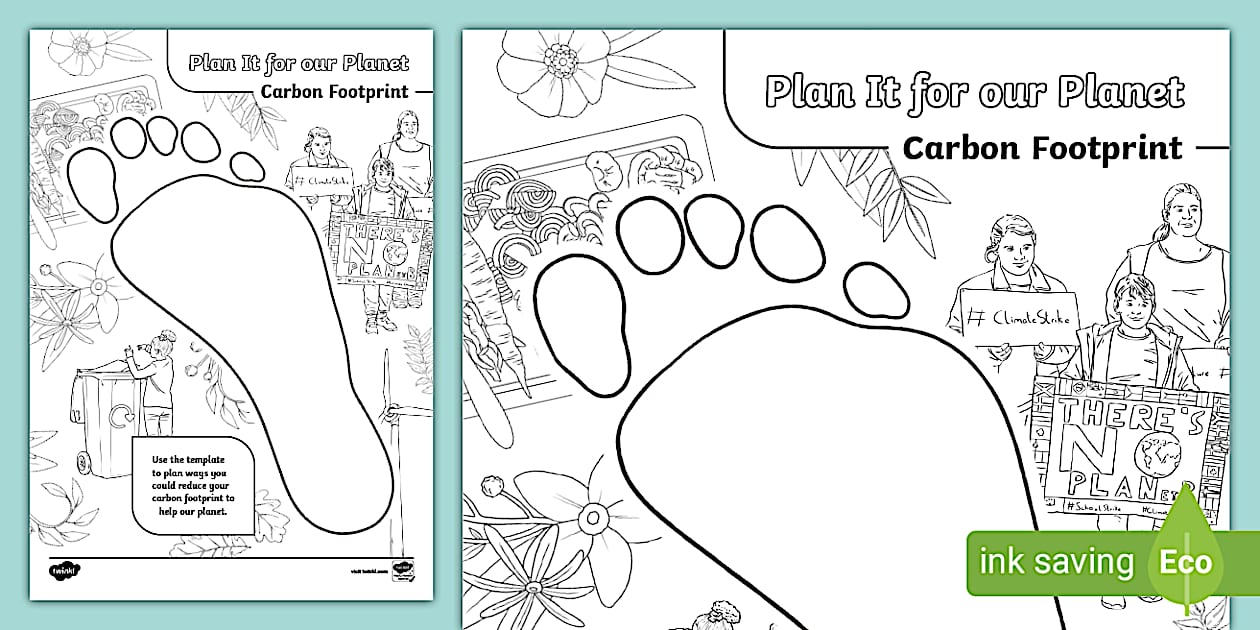 Plan It for our Planet Carbon Footprint Activity Sheet