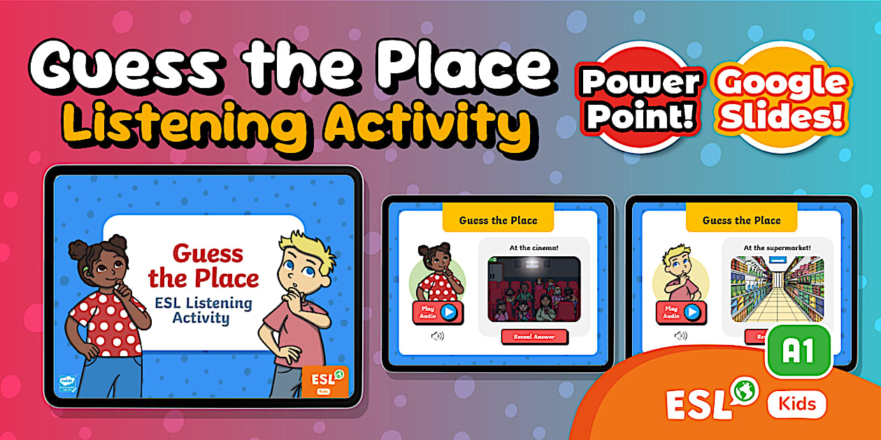 ESL Guess the Place Activity {Kids}