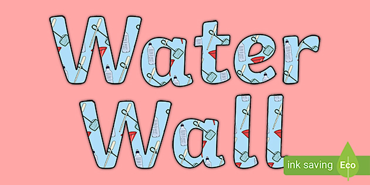 👉 Water Wall Display Lettering (teacher made) - Twinkl