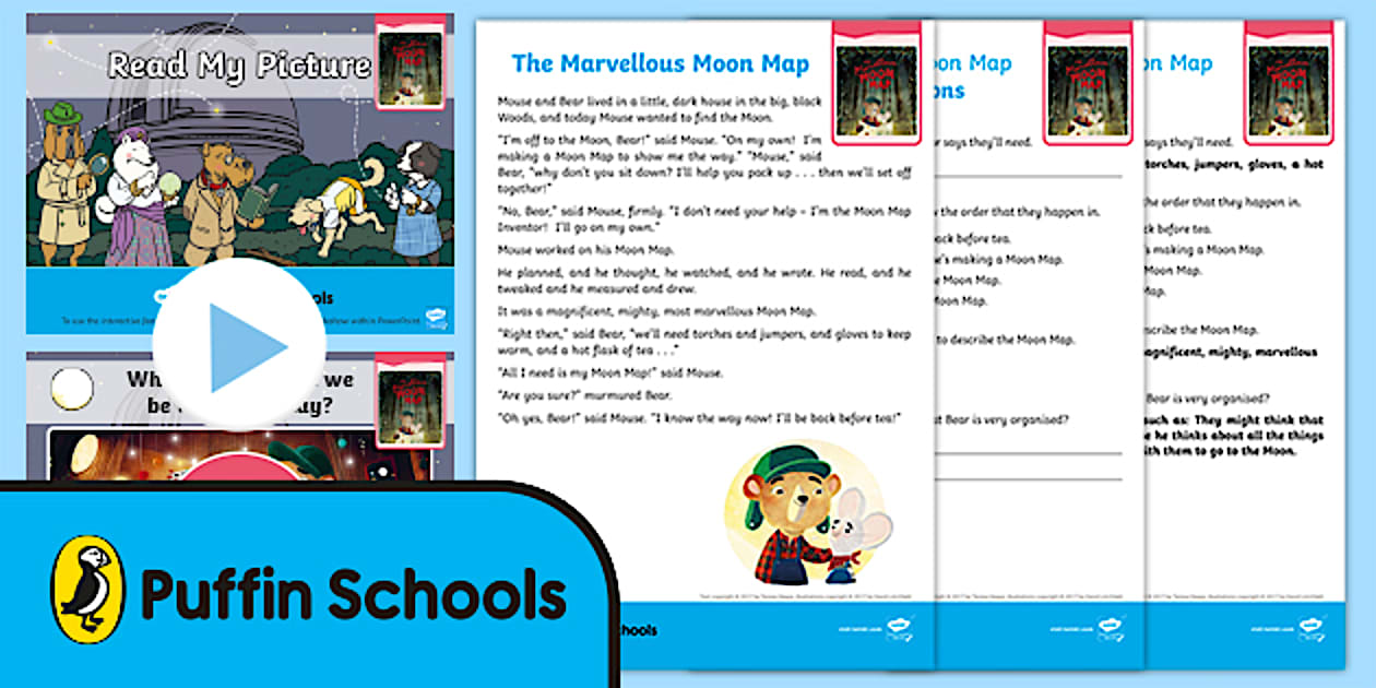 FREE! - Daily Reading: The Marvellous Moon Map Activity Packs Ages 5-7