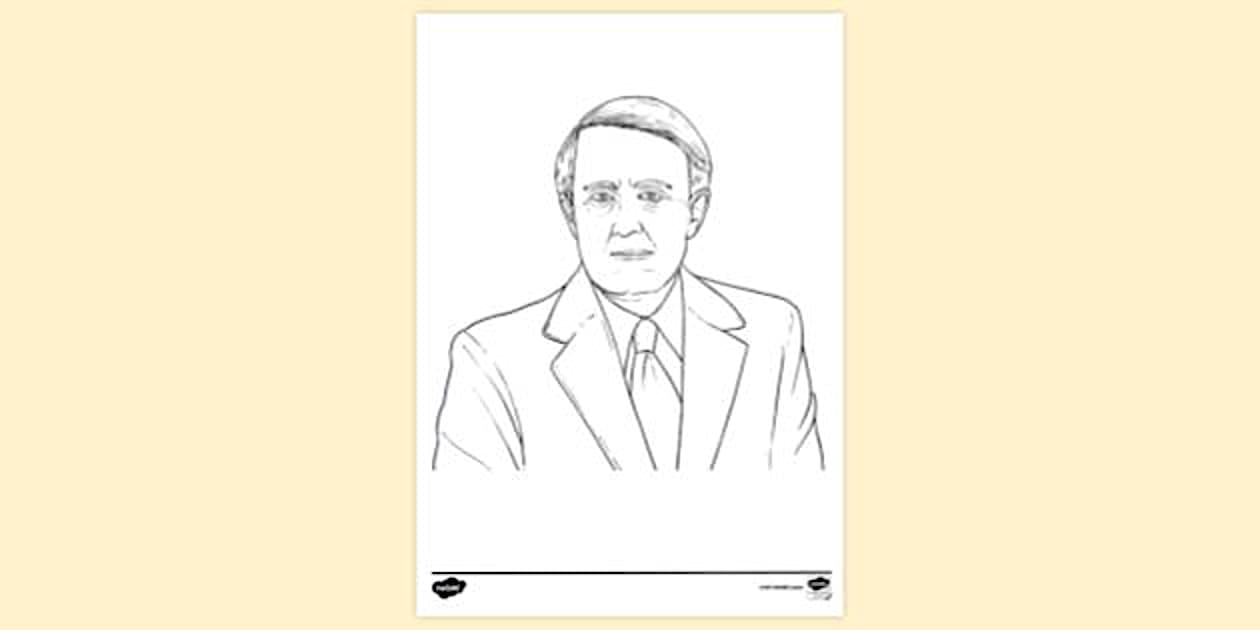 Brian Mulroney Colouring Sheet | Colouring Sheets