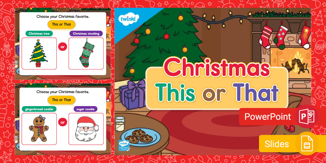 Christmas This or That PowerPoint & Google Slides Game