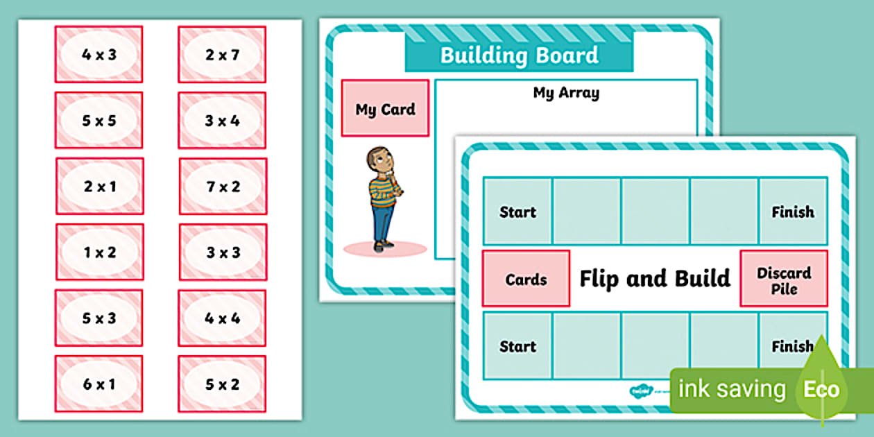 Flip and Build: Exploring Arrays with Counters Game - Twinkl