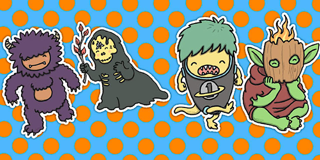 Monster Display Cut Outs (teacher made) - Twinkl