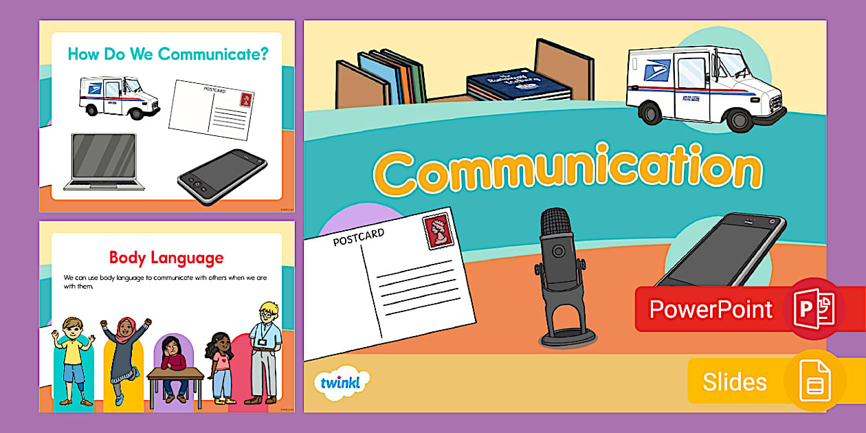 Communication PowerPoint & Google Slides for K-2nd Grade