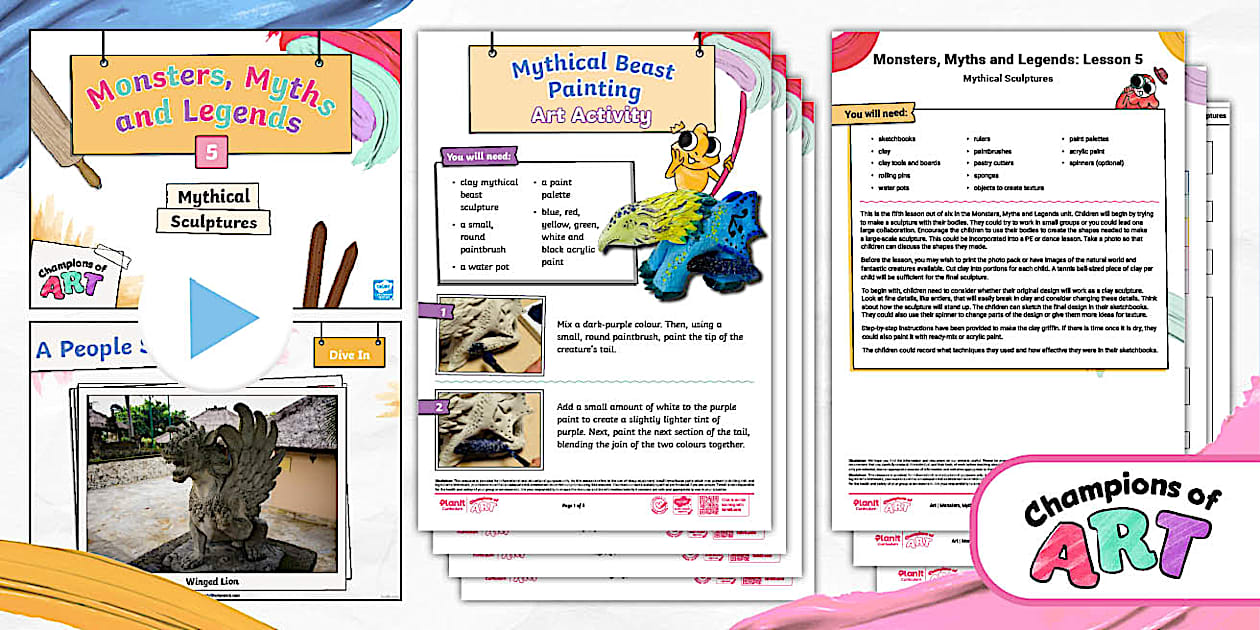 Champions of Art LKS2 Monsters, Myths and Legends - Lesson 5