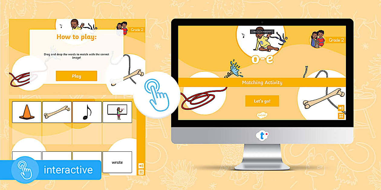 Grade 2 Phonics: o-e Interactive Go! Game