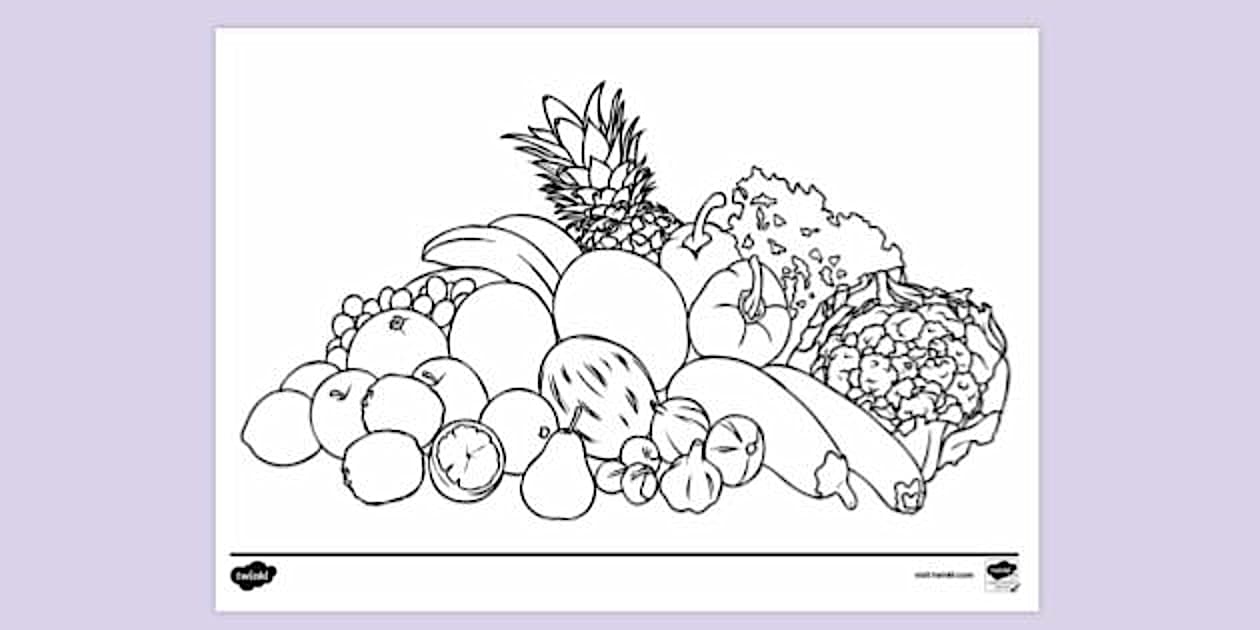 Nutrition Colouring Sheet | Colouring Sheets (teacher made)