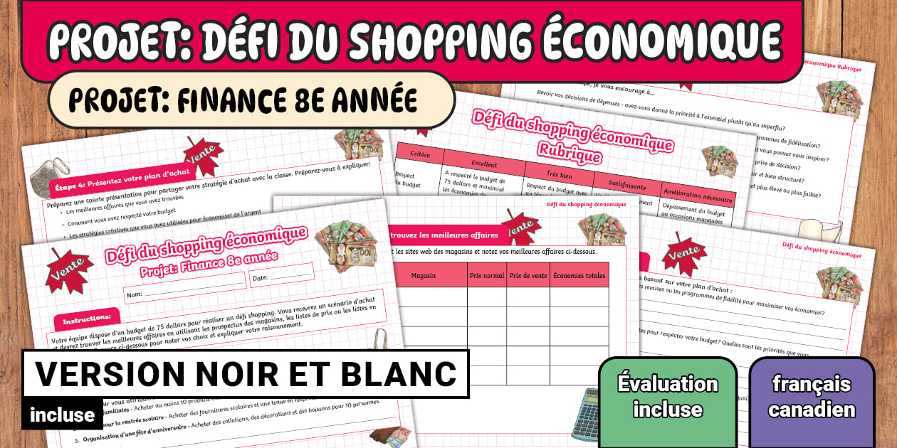 Budget Shopping Showdown Project French
