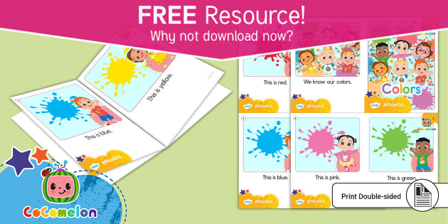 FREE CoComelon: Colors Emergent Reader - Twinkl