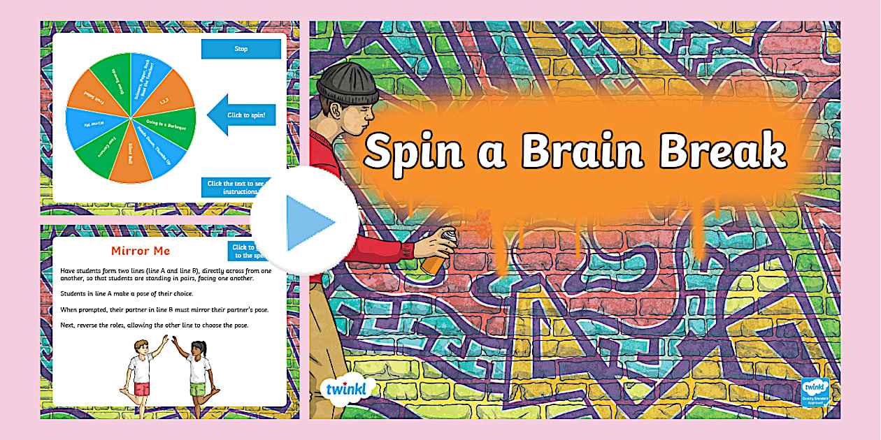 Spin a Brain Break (teacher made) - Twinkl