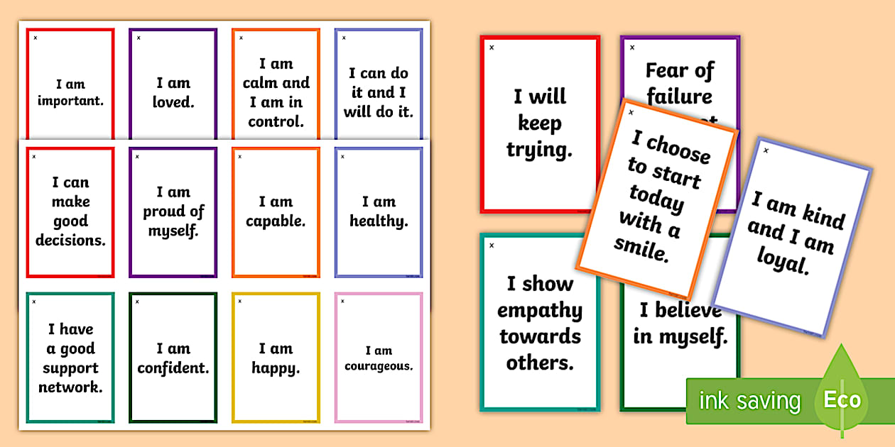Motivational Flashcards | Health & Relationships | Twinkl