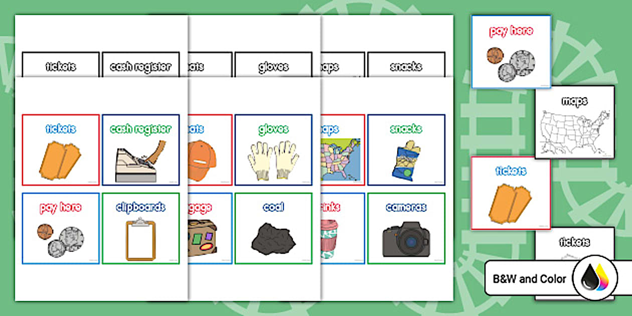 Train Station Dramatic Play Labels (Teacher-Made) - Twinkl