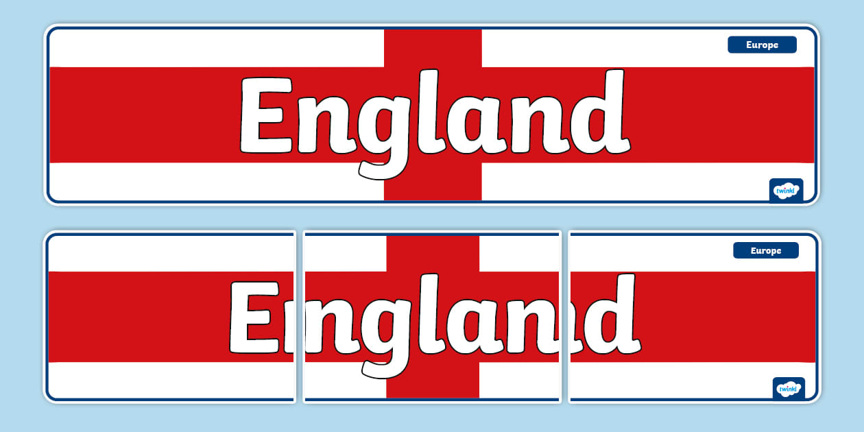 England Display Banner (teacher made) - Twinkl