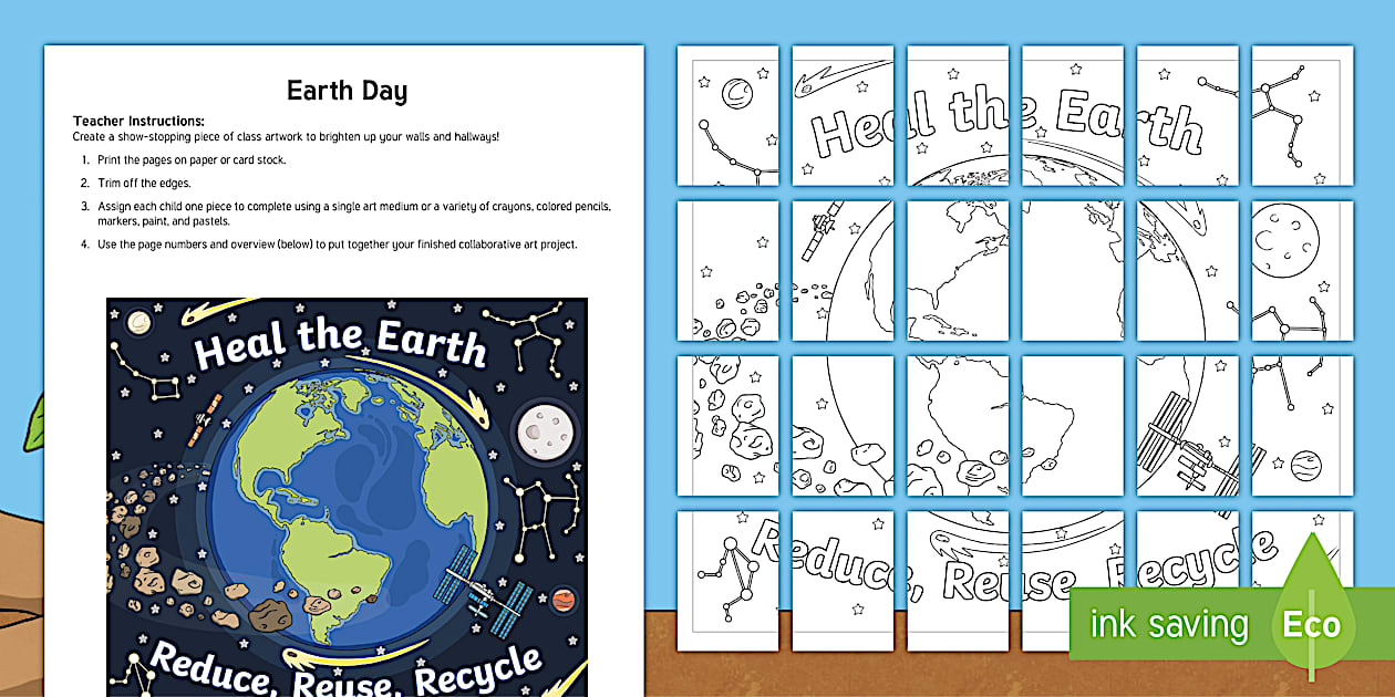 Earth Day Collaborative Poster | Earth Day | Twinkl USA