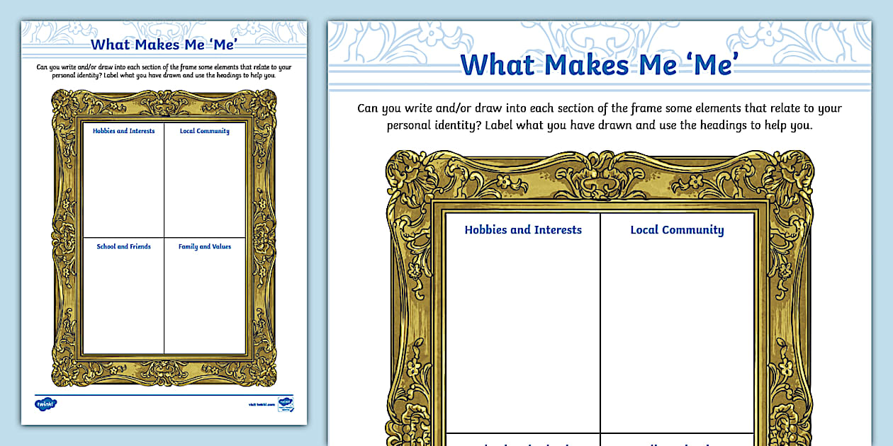 Cultural Identity: What Makes Me 'Me' Lesson Six KS2