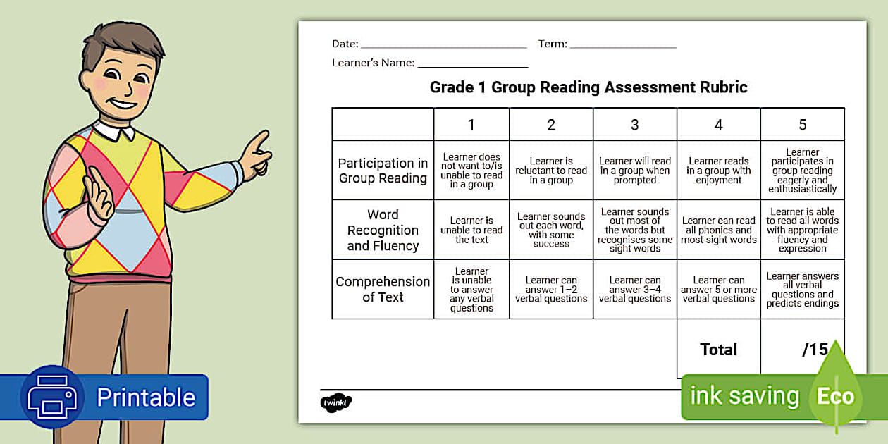 Rubric Examples - Twinkl South Africa - Teaching Resources