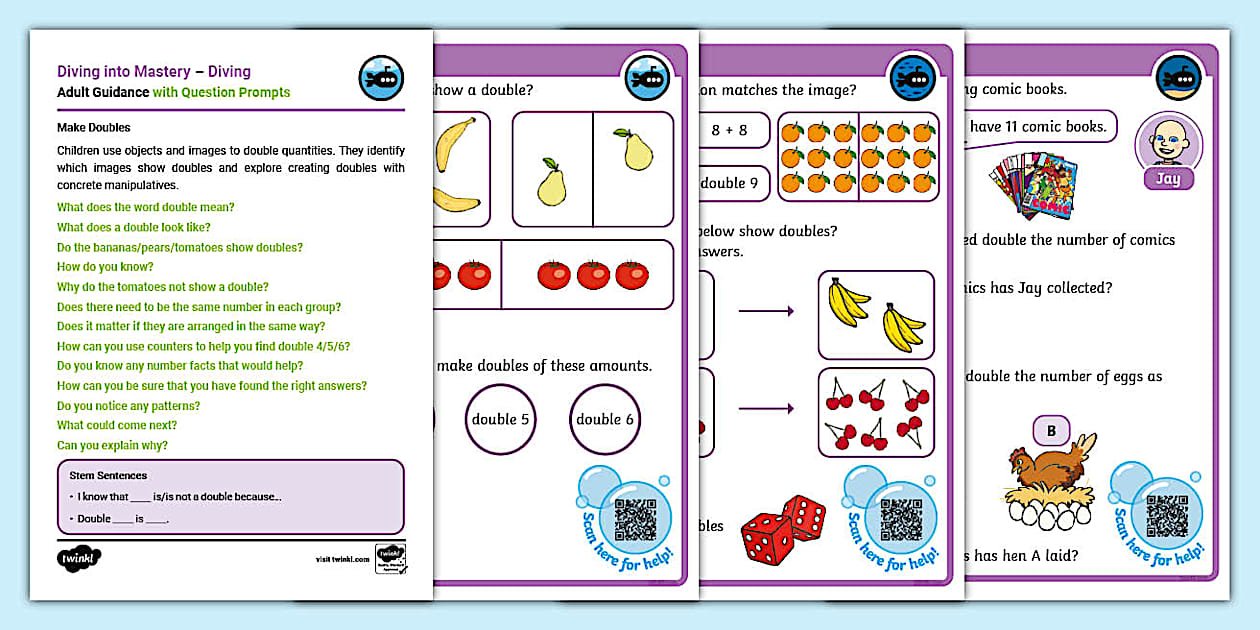 👉 Year 1 Diving into Mastery: Step 7 Make Doubles