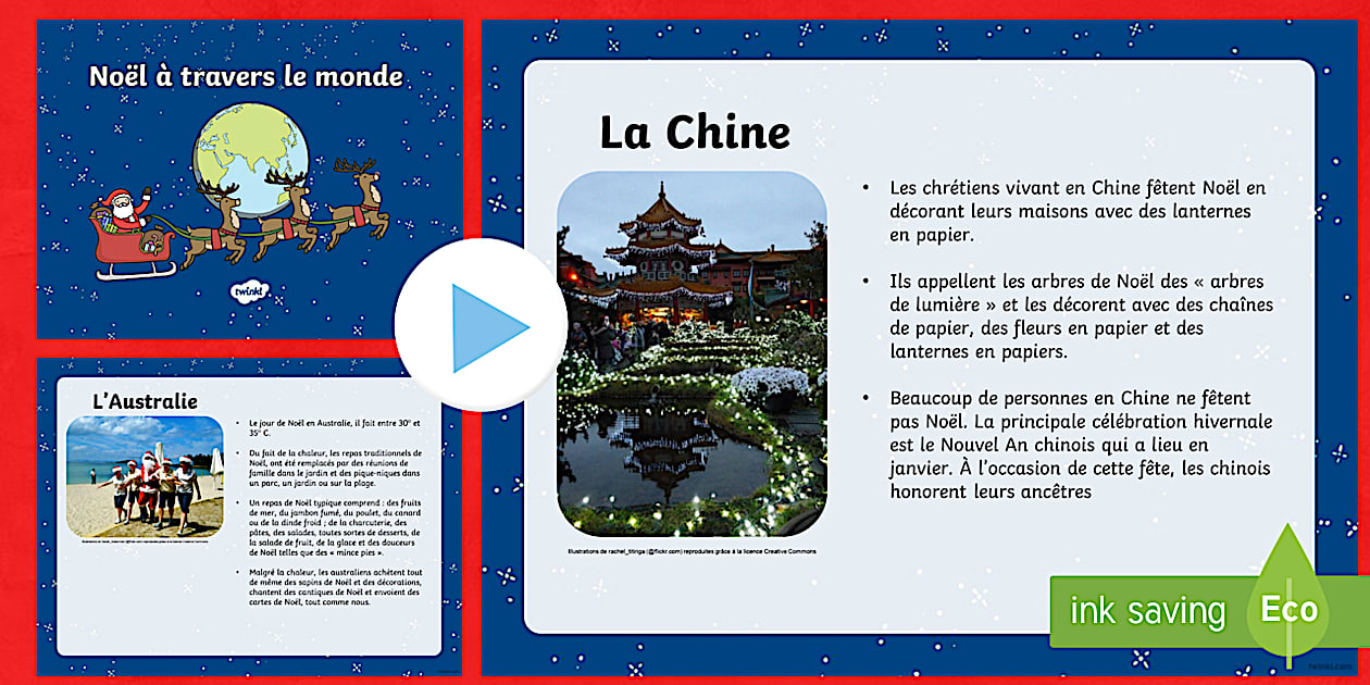 Présentation PowerPoint Noël autour du monde - Twinkl