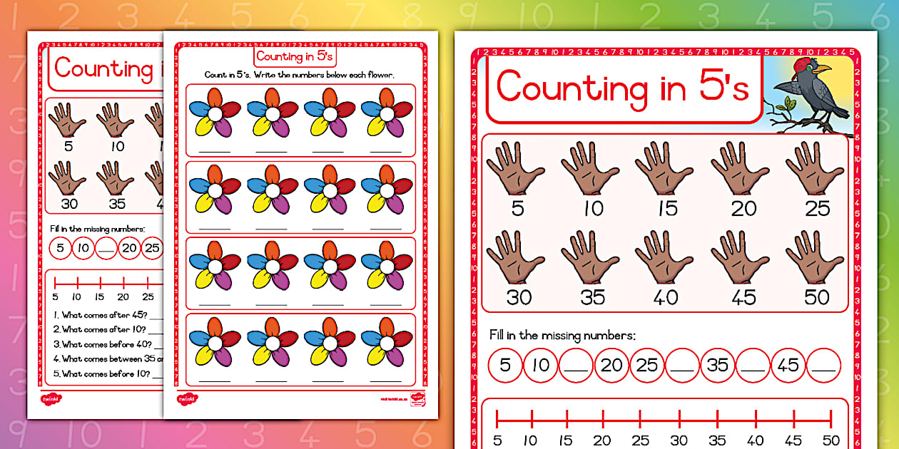 Grade 1 Maths - Counting in 5s (Hecho por educadores)