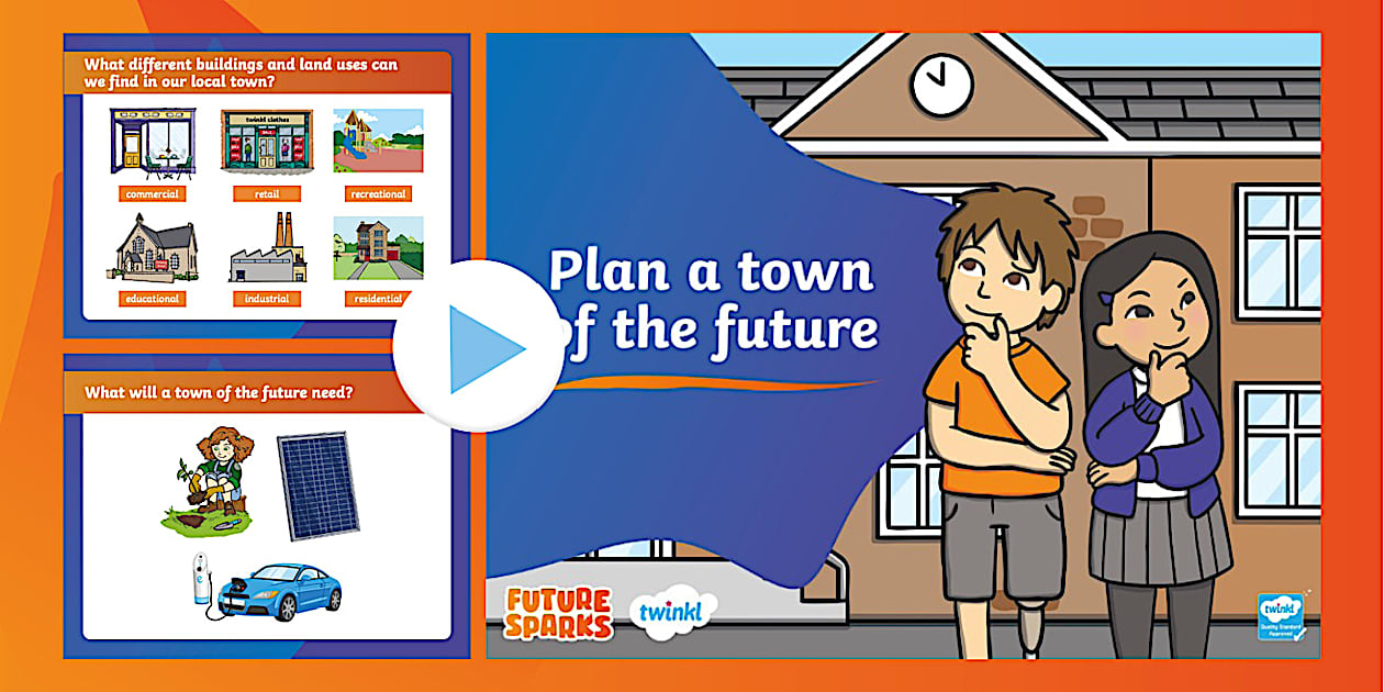 Future Sparks Explore -Year 2: Plan a Town of the Future PPT