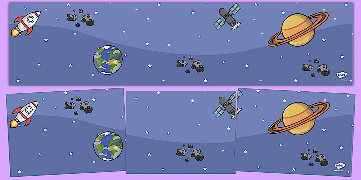 Small World Background (Space) (teacher made) - Twinkl