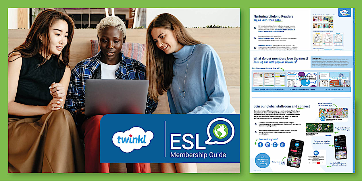 FREE! - FREE ESL Membership Guide (teacher made) - Twinkl