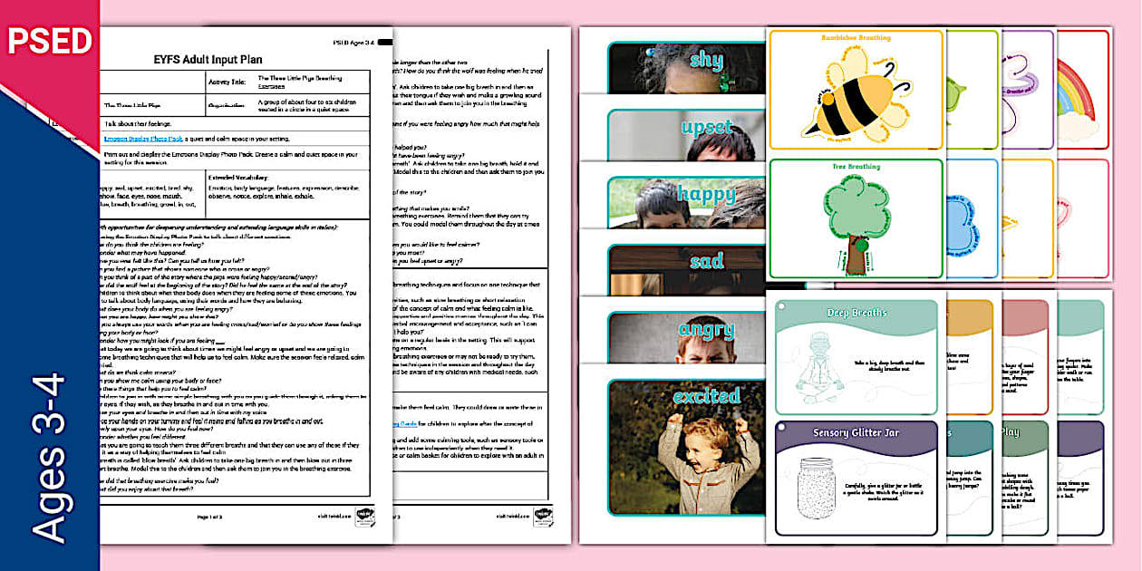 EYFS Three Little Pigs Breathing Exercises Planning Pack