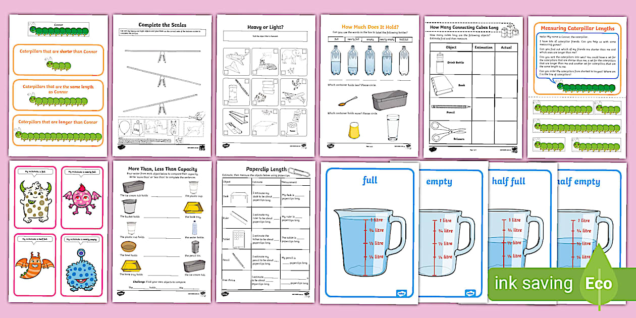 Teacher Aides Measurement Resource Pack F-2 (teacher made)
