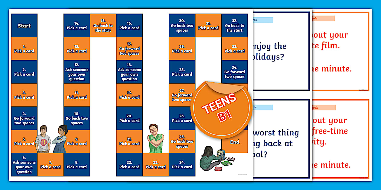 ESL Back to School Board Game B1 (l'enseignant a fait)