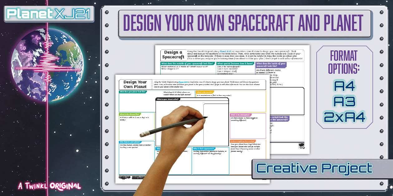 Design Your Own Spacecraft and Planet Activity Ages 7–11