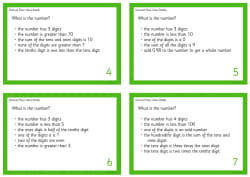 Decimal Place Value Riddle Challenge Cards (teacher made)