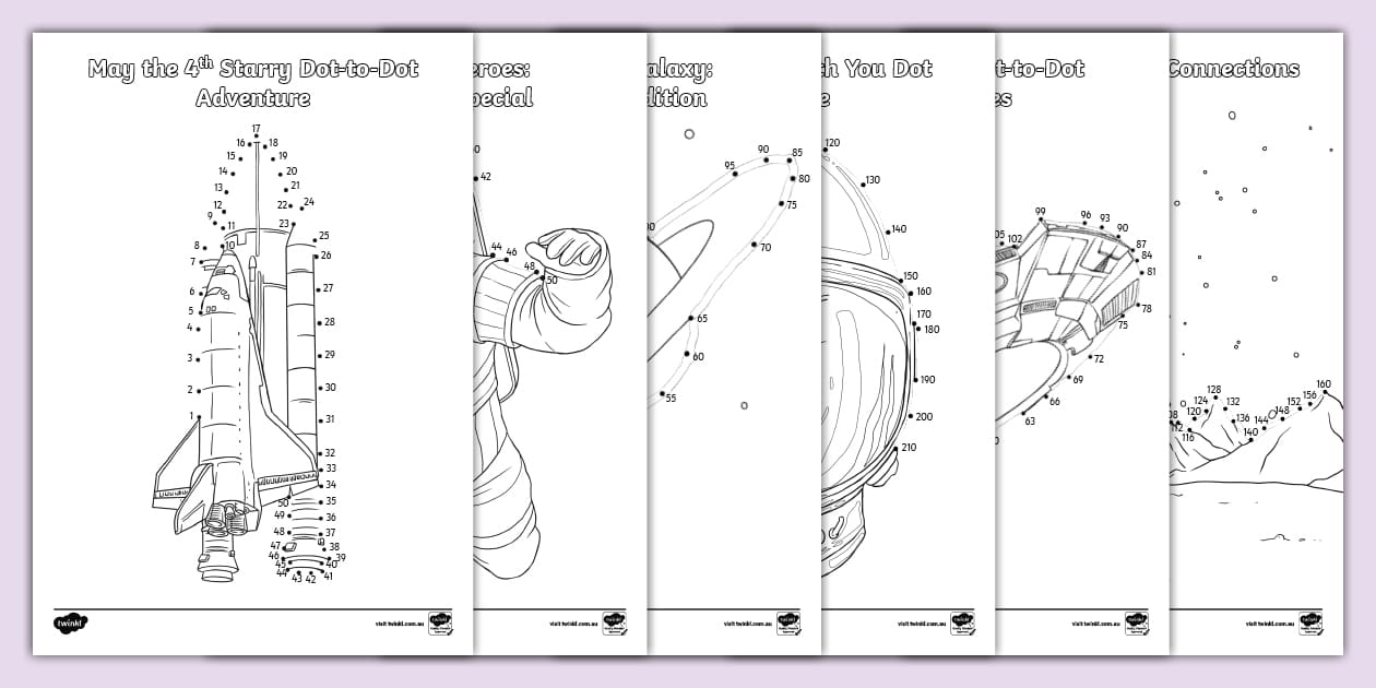 May The 4th Be With You Dot to Dot Pack (teacher made)