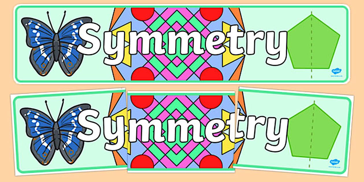 Editable Symmetry Display Banner (professor feito) - Twinkl