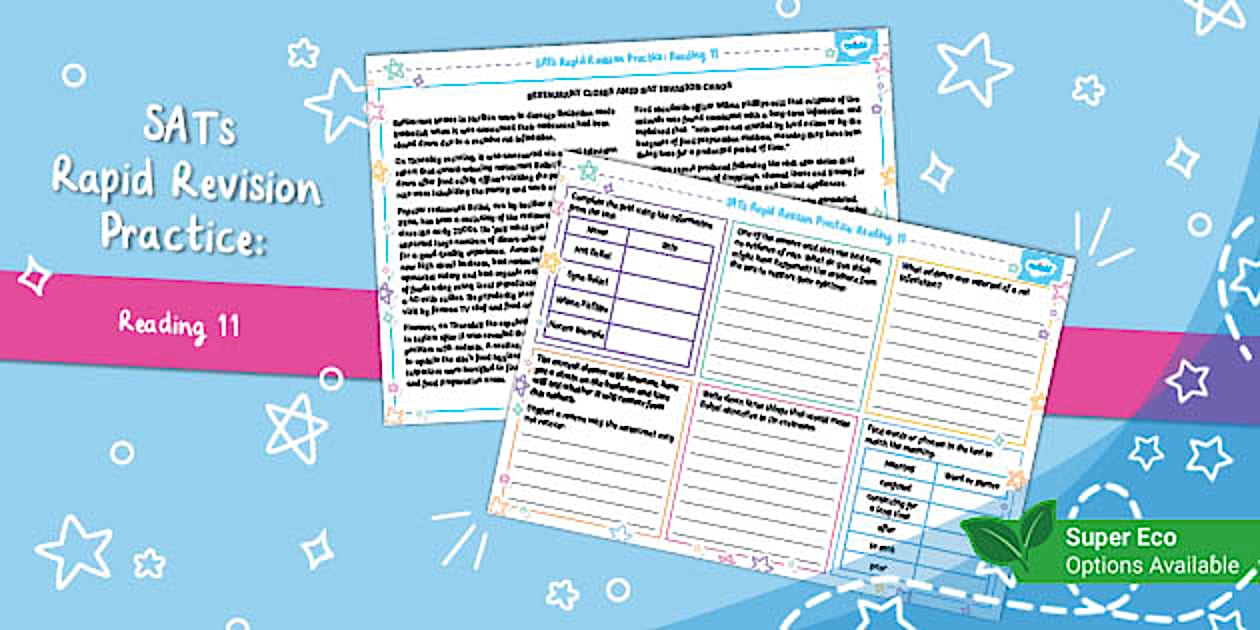 KS2 SATs Reading Comprehension | Rapid Revision Activity 10