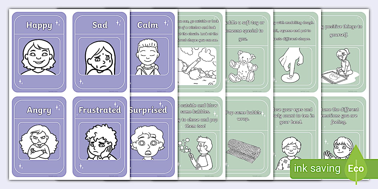 Emotional Regulation Activity Cards Kindergarten - Twinkl Emotional Regulation Activity Cards Kindergarten - Twinkl